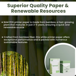 Bamboo - White Multipurpose 20 lb Paper - Letter Sized 8.5” x 11" - 3 ...